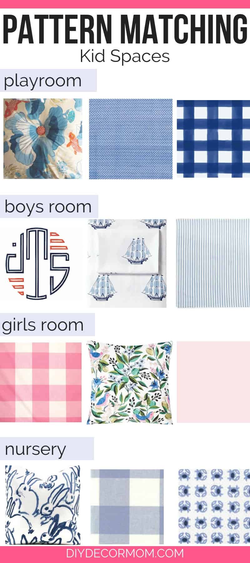Mixing Fabric Patterns | Designer Secrets | DIY Decor Mom
