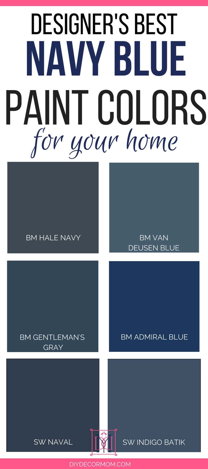 Best Navy Paint Colors: Designers Share 6 Failproof Paint Colors