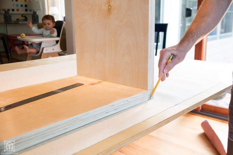 DIY Console Table: Fabric Wrapped Console Table - DIY Decor Mom