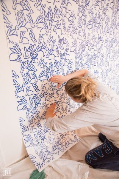 How to Hang Wallpaper - DIY Decor Mom
