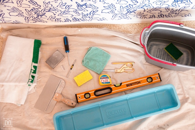 How to Hang Wallpaper - DIY Decor Mom