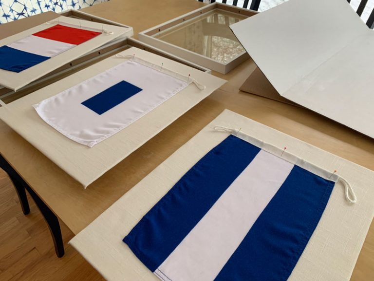 DIY Framed Nautical Flags - DIY Decor Mom