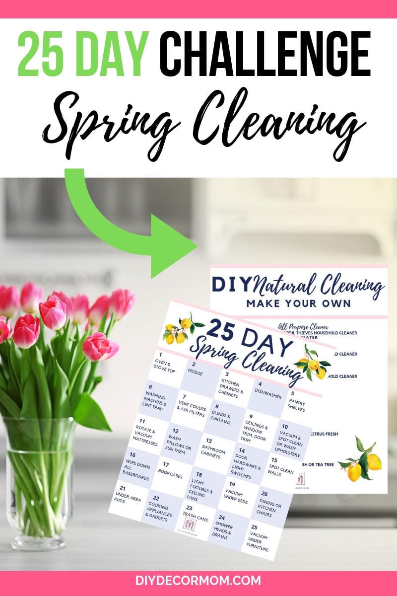 Spring Cleaning Checklist For Busy Moms: Printable 25 Day Checklist ...