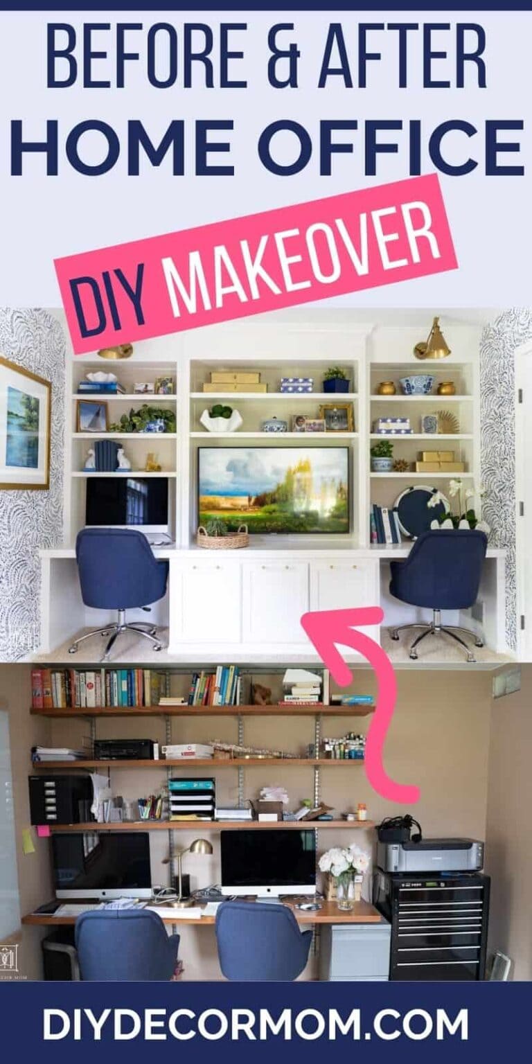 DIY Home Office Makeover: Coastal Office Reveal - DIY Decor Mom